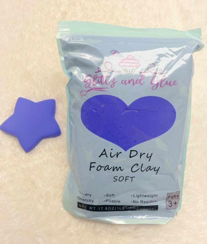 SOFT Purple Blue Foam Clay, Foam Clay, Glittz and Glue Foam Clay, Fake ...
